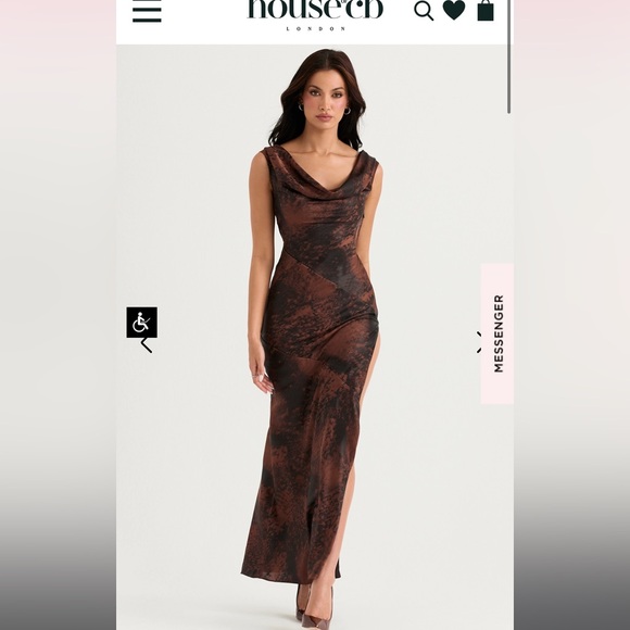 House of CB | Dresses | House Of Cb Alaina Brownantique Copper Bias Cut ...
